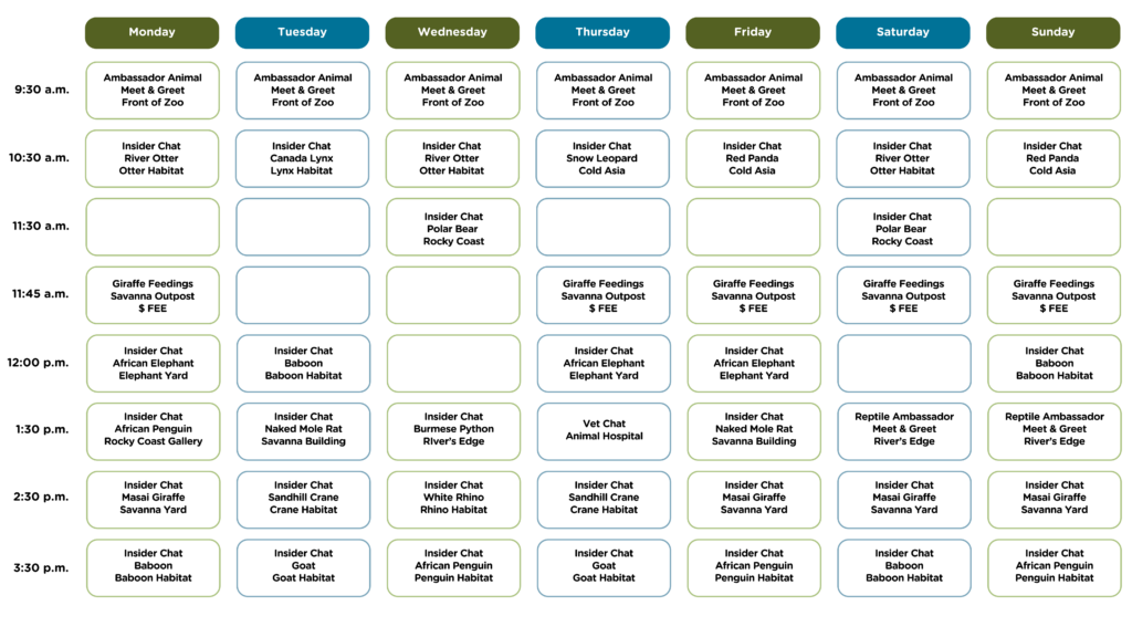 Summer Programming 2026 | Seneca Park Zoo